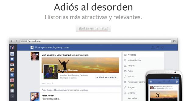 Facebook lanza el nuevo NewsFeed. ¡Accede a la lista de espera!